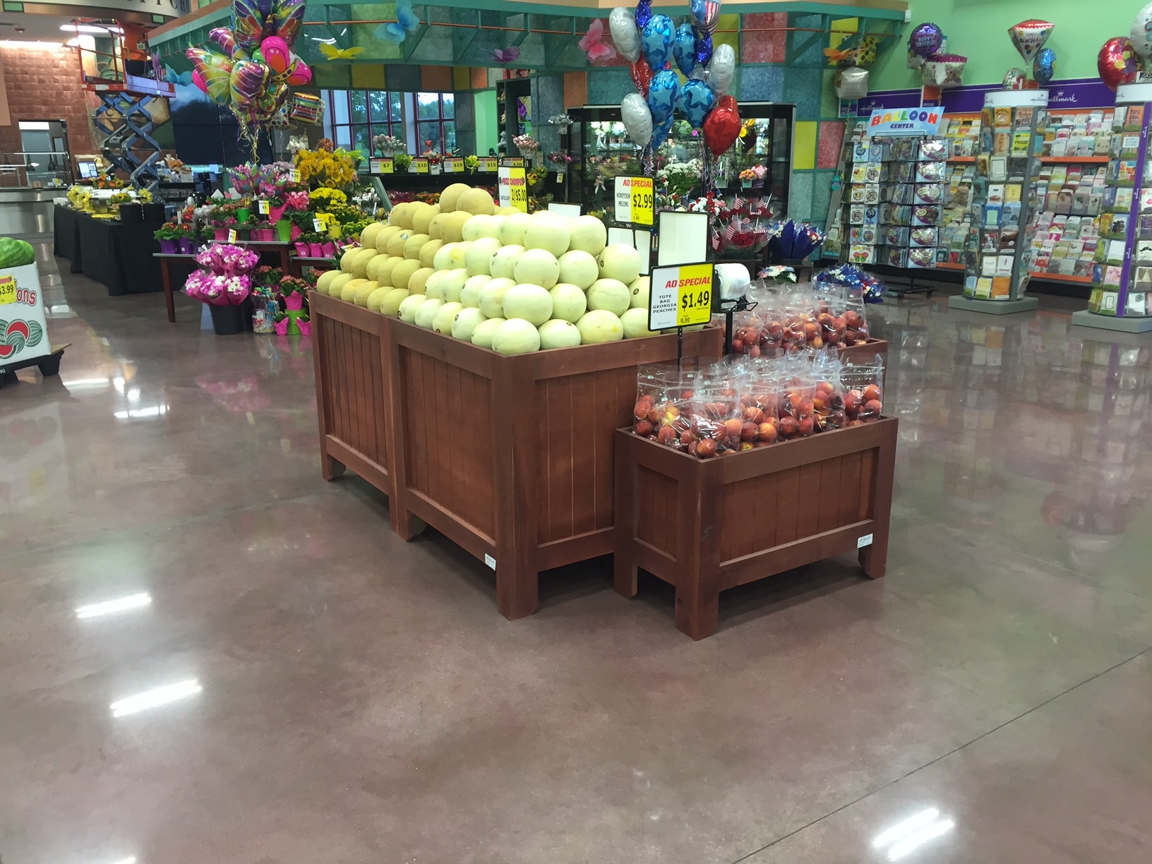 Orchard Bins | Produce Display Bins | 36" x 14" x 26"