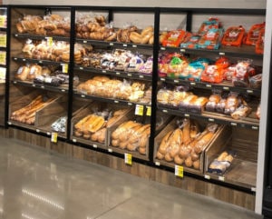 Bakery Wall Shelving - Bradley Industries Produce Displays / Fruit ...